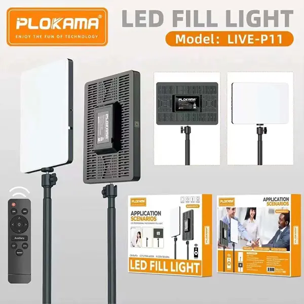 PLOKAMA LIVE-P11 LED Fill Light Panel Video Light - ido.lk