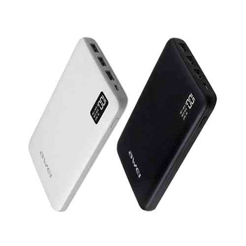 Awei P56K 30000mAh Power Bank Battery 3 USB Port LCD Digital Display ...