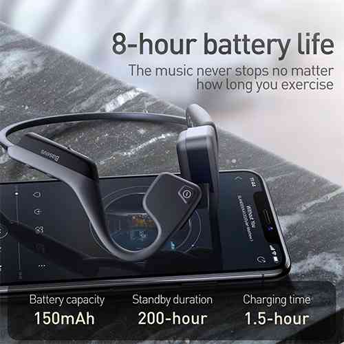 Baseus BC10 Bone Conduction Wireless bluetooth 5.0 Earphone - ido.lk