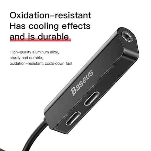 Baseus L52 3 in 1 iPhone Audio Converter - Audio Adapter - ido.lk