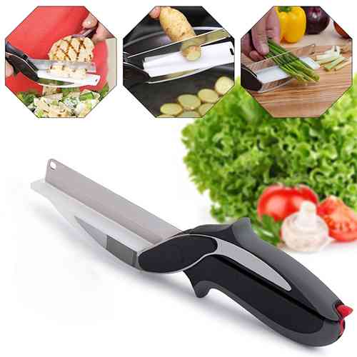Kitchen Smart Cutter 2-in-1 Knife & Chopping Board - ido.lk