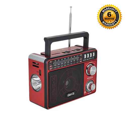 Den-b FM Radio/Music Player with LED Torch - ido.lk