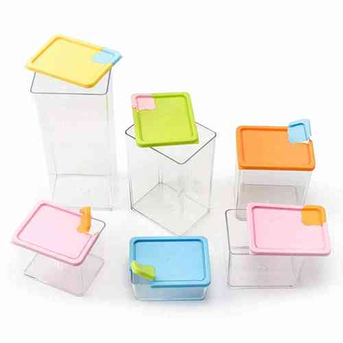 Stackable & Space- Savvy Pocket Block Container Set of 6 Pcs - ido.lk
