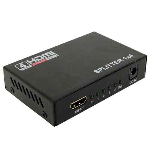 HD 4K 4 Port HDMI Splitter Hub - 4 in1 HDMI Hub - ido.lk