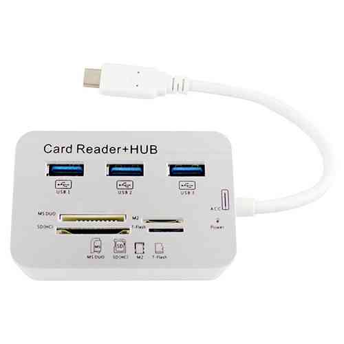 USB 3.0/3.1 Hub With Card Reader - Super Speed USB HUB - ido.lk
