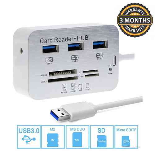 USB 3.0/3.1 Hub With Card Reader - Super Speed USB HUB - ido.lk