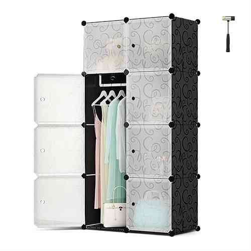 8 Door DIY Plastic Portable Wardrobe Storage Organizer - ido.lk
