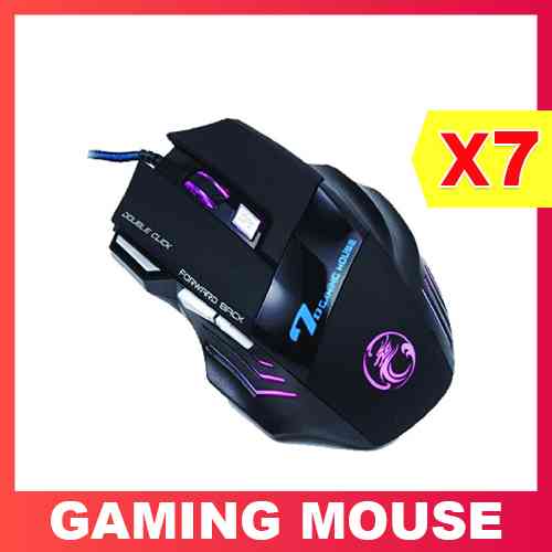 USB Wired Gaming Mouse X7 - 7 Button Mouse - ido.lk