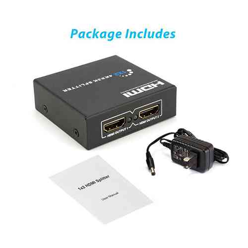 2 Port HDMI Splitter Full HD 1080P 4K 1 In 2 Out Splitter - ido.lk