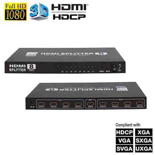 8 Port HDMI Splitter 1 in 8 out Full HD 1080P Sri Lanka Best Price - ido.lk