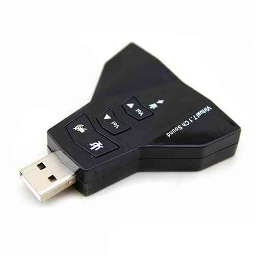 USB Sound Card Adapter External Virtual 7.1 Sound Card - ido.lk