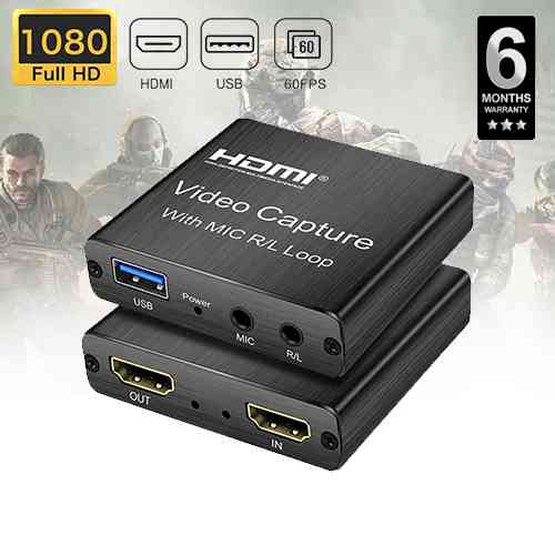 Video Capture Card 4K with Microphone R/L Loop Sri Lanka - ido.lk