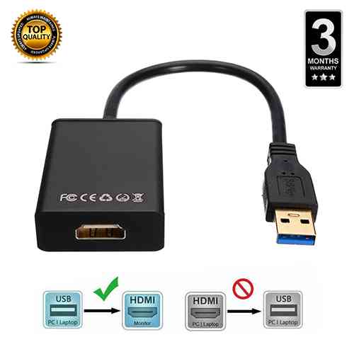 USB to HDMI Converter 1080P HDMI-compatible Adapter - ido.lk