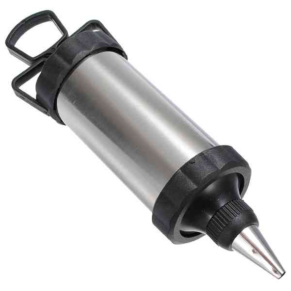 Cake Decorating Piping Gun Pastry Icing Steel Gun 4 Nozzle Tip - ido.lk