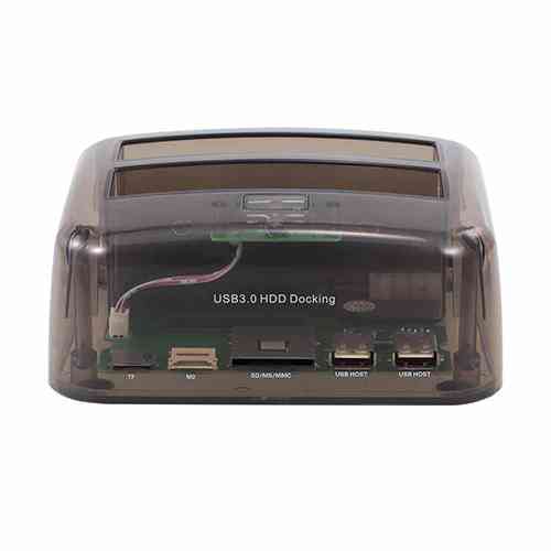 USB 3.0 HDD Docking Station Dual Multifunction Hard Drive Base - ido.lk