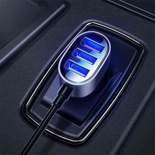 5 USB Multi Port Car Charger Joyroom smart car charger - ido.lk