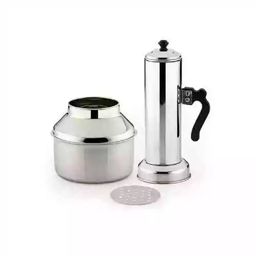 Steel Pittu Maker Long Stick Steel Steamer - ido.lk