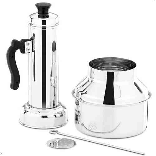 Steel Pittu Maker Long Stick Steel Steamer - ido.lk
