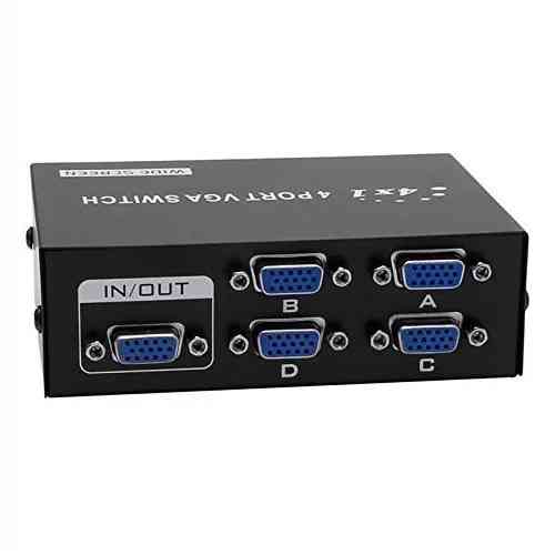 4 Port VGA Switch VGA Video Switch for PC TV Monitor - ido.lk