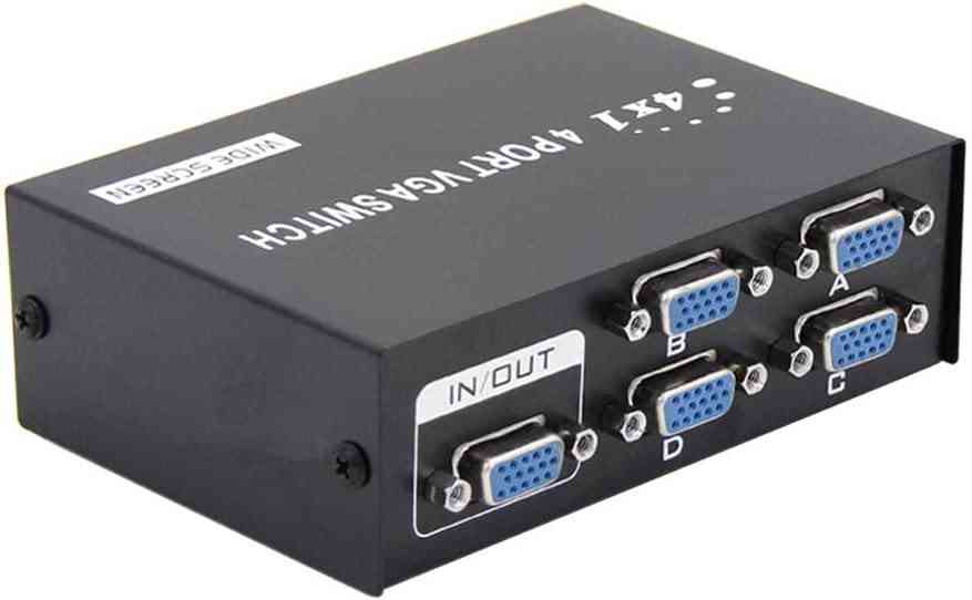 4 Port VGA Switch VGA Video Switch for PC TV Monitor - ido.lk