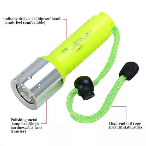 Waterproof Diving Torch Underwater Flashlight - ido.lk