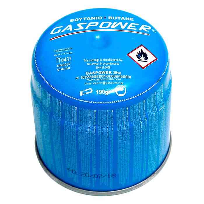 Butane Gas Cartridge Gaz Power 190g - ido.lk