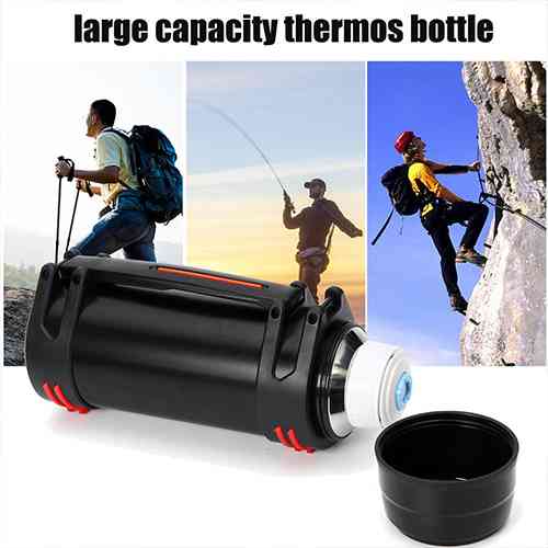 2.5L Portable Vacuum Flask Insulated Hot Water Bottle - ido.lk