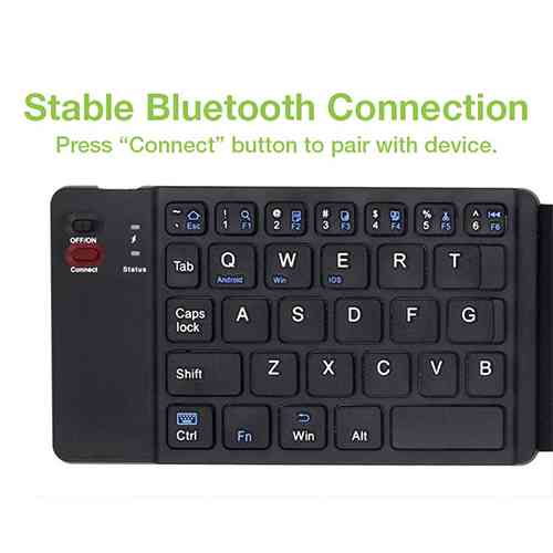 Bluetooth Foldable Keyboard for Tablet and Smartphone - ido.lk