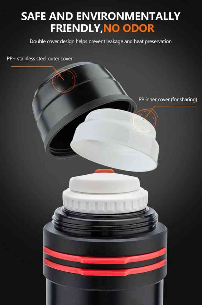 2.5L Portable Vacuum Flask Insulated Hot Water Bottle - ido.lk