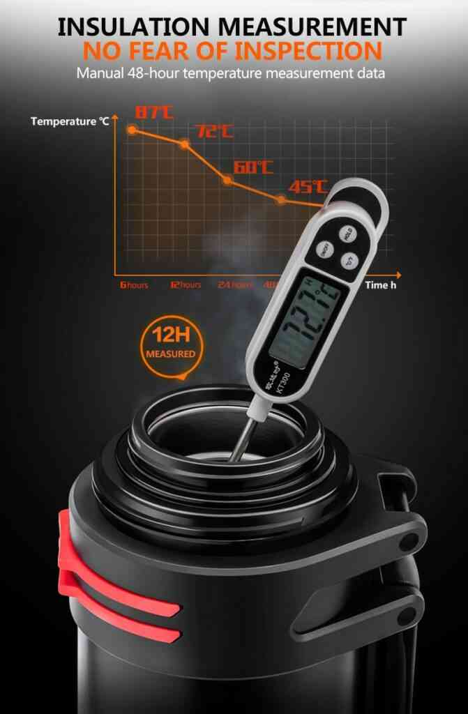2.5L Portable Vacuum Flask Insulated Hot Water Bottle - ido.lk