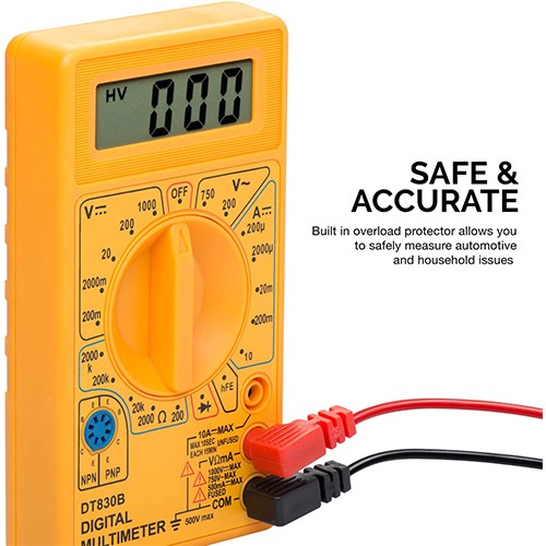 Digital Multimeter with BuzzerSquare Wave Output Tester - ido.lk