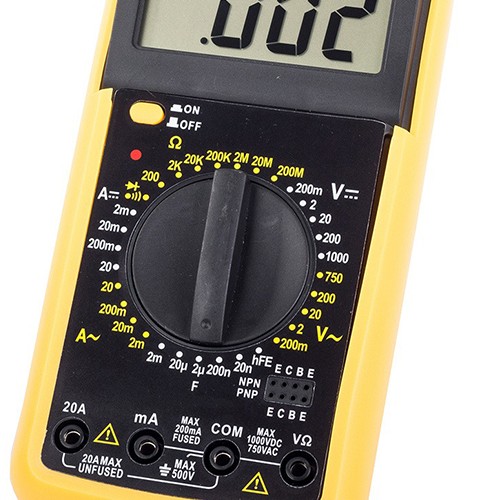 Digital Multimeter True RMS Voltmeter Transistor Tester - ido.lk