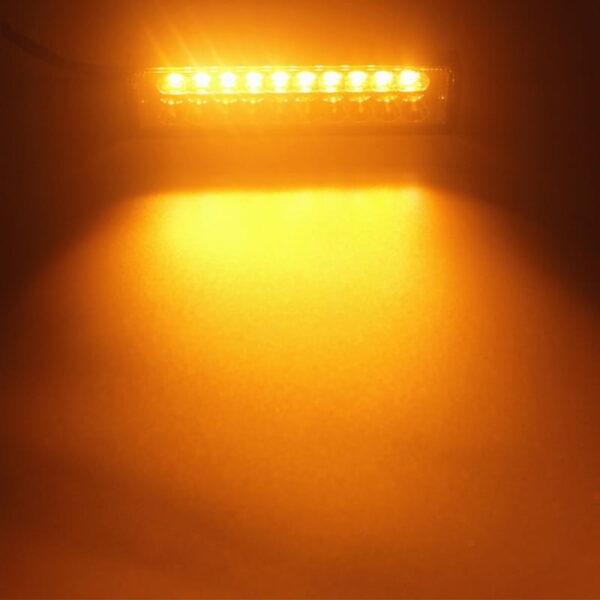 12V LED Light Bar Yellow White Warning Led Lights for Car - ido.lk