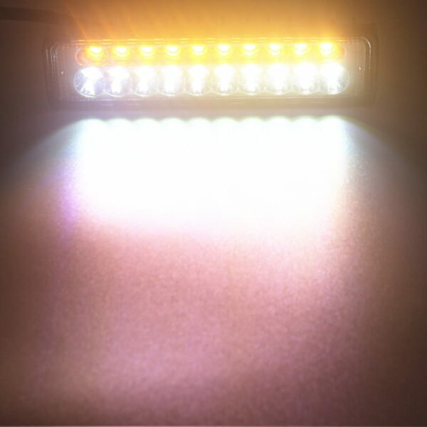 12V LED Light Bar Yellow White Warning Led Lights for Car - ido.lk
