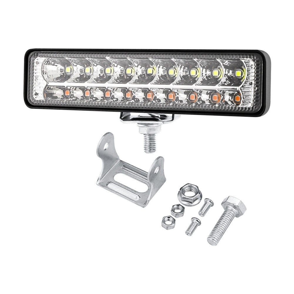 12V LED Light Bar Yellow White Warning Led Lights for Car - ido.lk