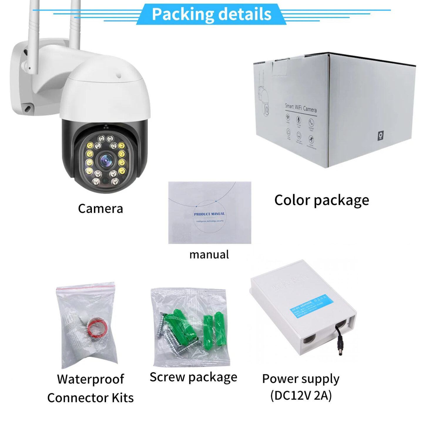 3MP PTZ WIFI Outdoor CCTV Camera V380 Pro - ido.lk