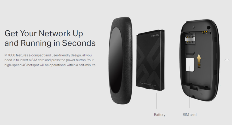TP-Link 4G LTE Mobile Wi-Fi Router M7000 - ido.lk
