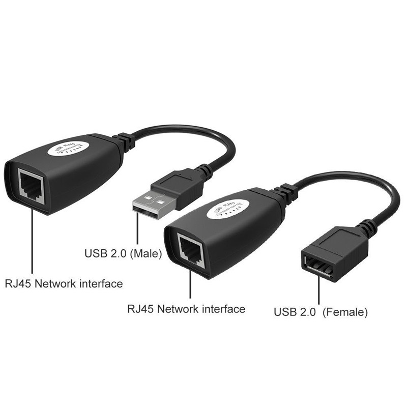 USB RJ45 Extender 150ft USB Extension Adapter 50M - ido.lk