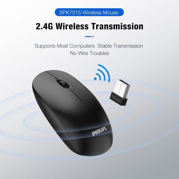 Philips Rechargeable Wireless Mouse SPK7315 - ido.lk