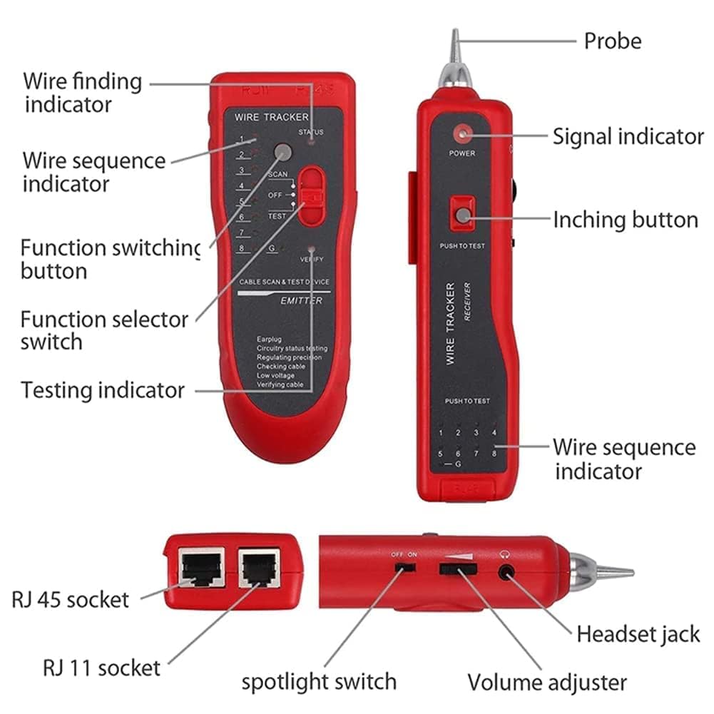 Wire Tracker Cable Tester Multipurpose Lines Testing Device - ido.lk