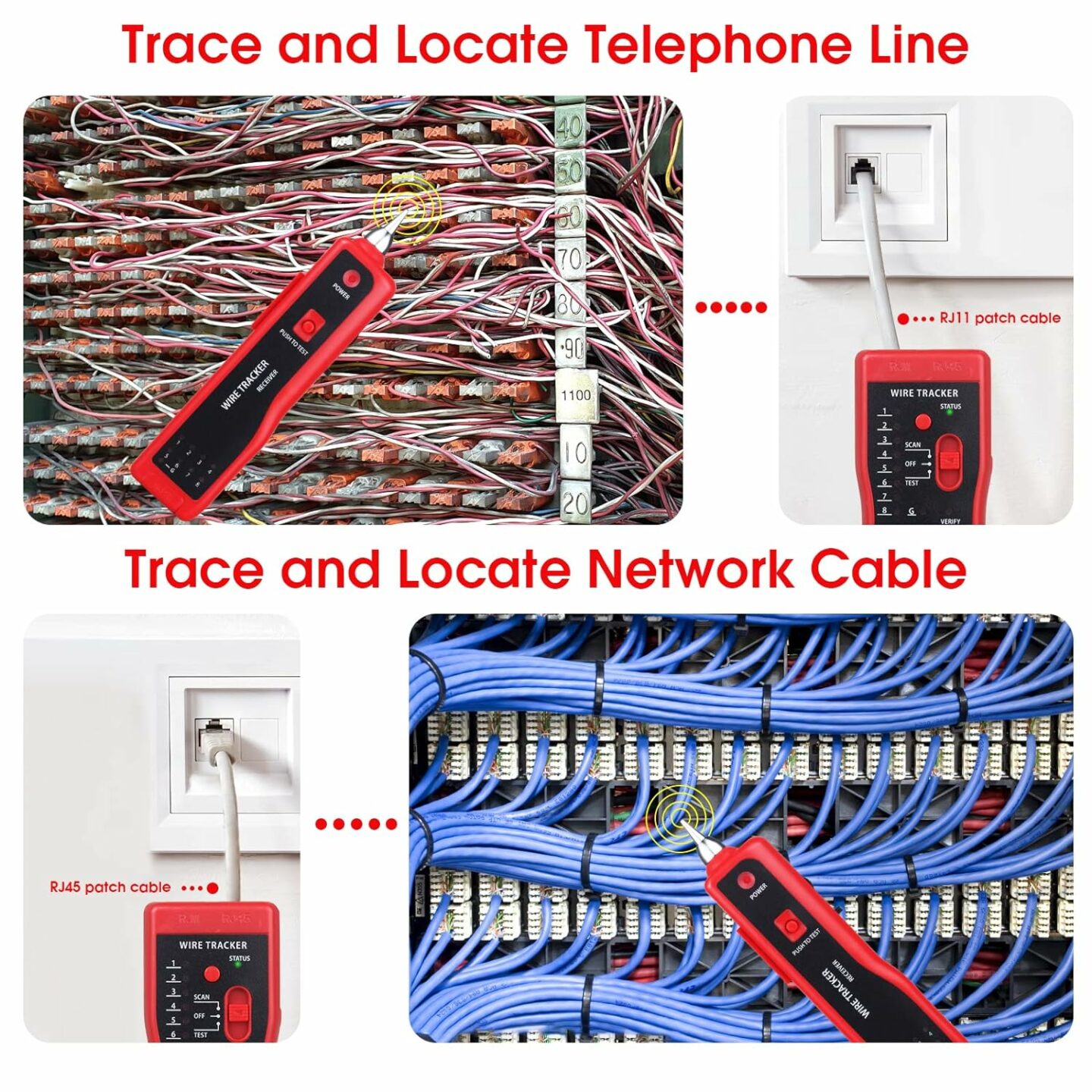 Wire Tracker Cable Tester Multipurpose Lines Testing Device - ido.lk