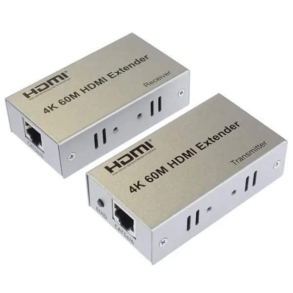 4K HDMI Extender 60M Over RJ45 LAN CAT6 Cable - ido.lk