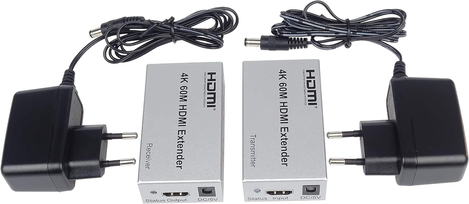 4K HDMI Extender 60M Over RJ45 LAN CAT6 Cable - ido.lk