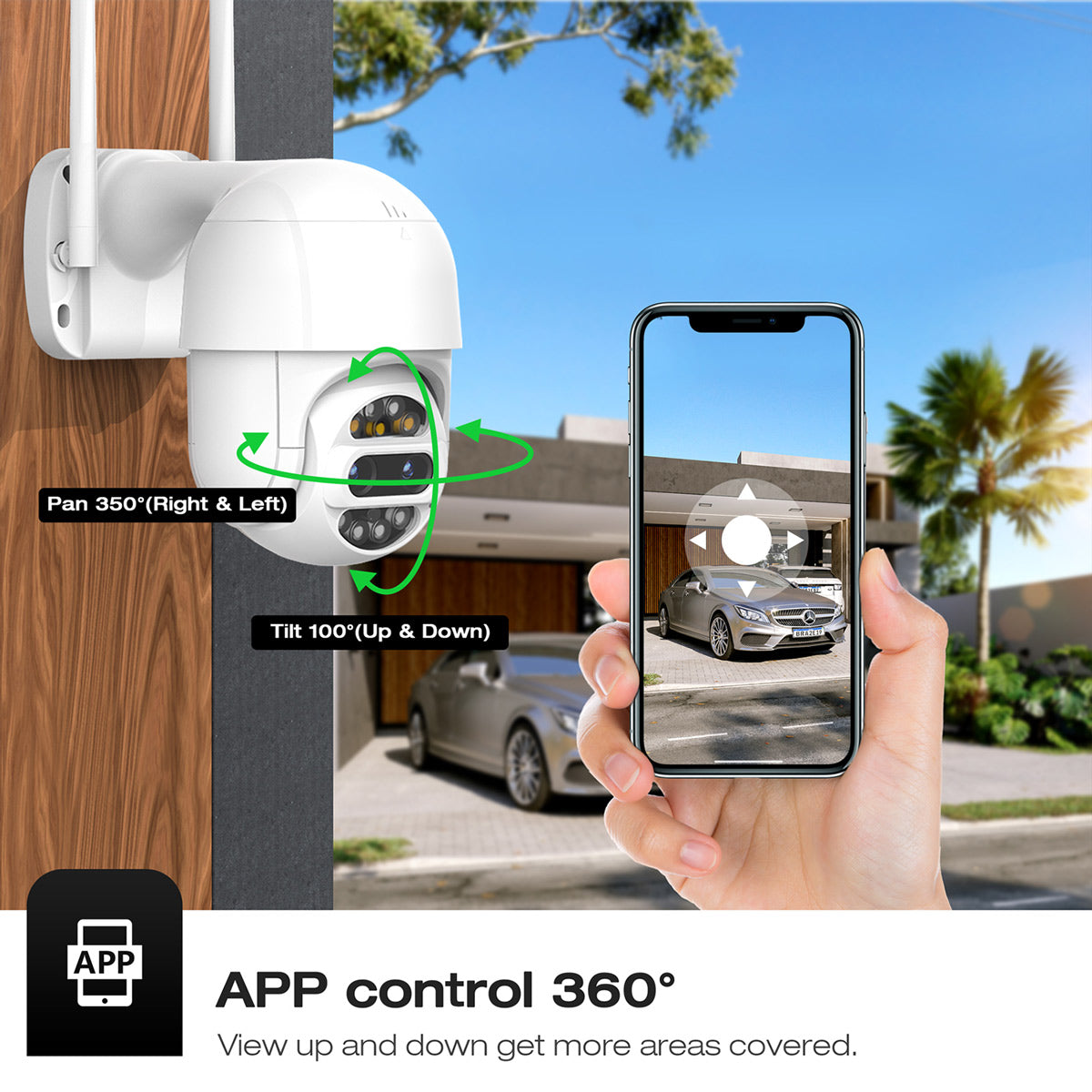 4MP Dual Lens Wifi IP Camera 8X Digital Zoom - ido.lk