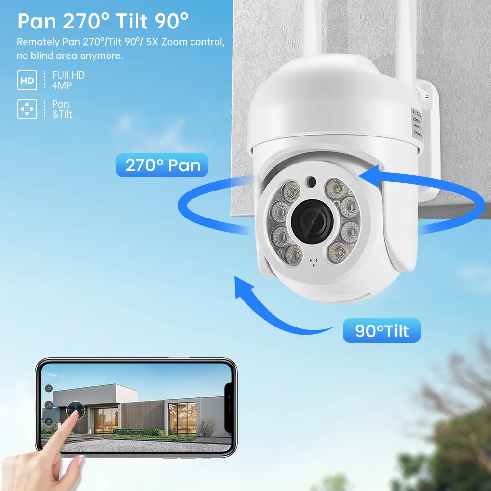 2MP WiFi IP PTZ Camera - CCTV Surveillance Security Camera - ido.lk