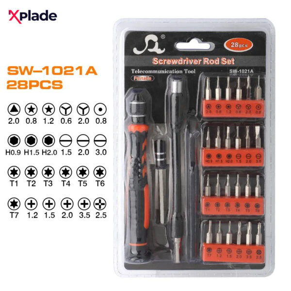 DIYFIX 28 in 1 Multi-Function Screwdriver Bit Set