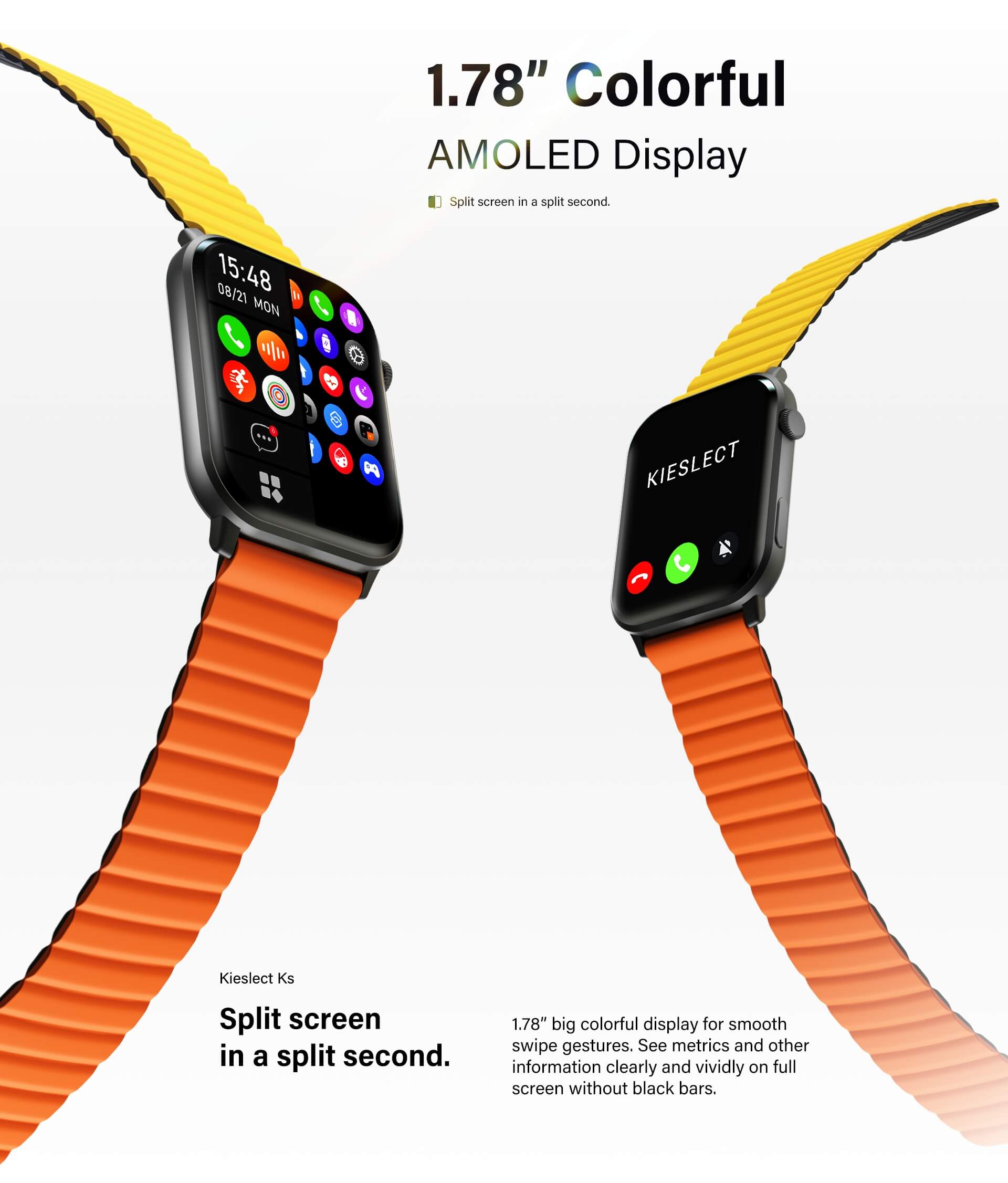 Kieslect KS Calling Smart Watch AMOLED - Buy in Sri Lanka - ido.lk