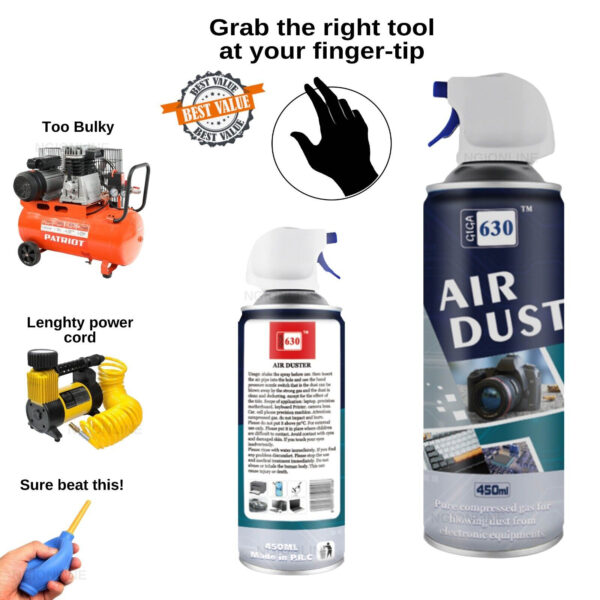Air Duster GIGA 630 Compressed Gas Dust Remover - ido.lk