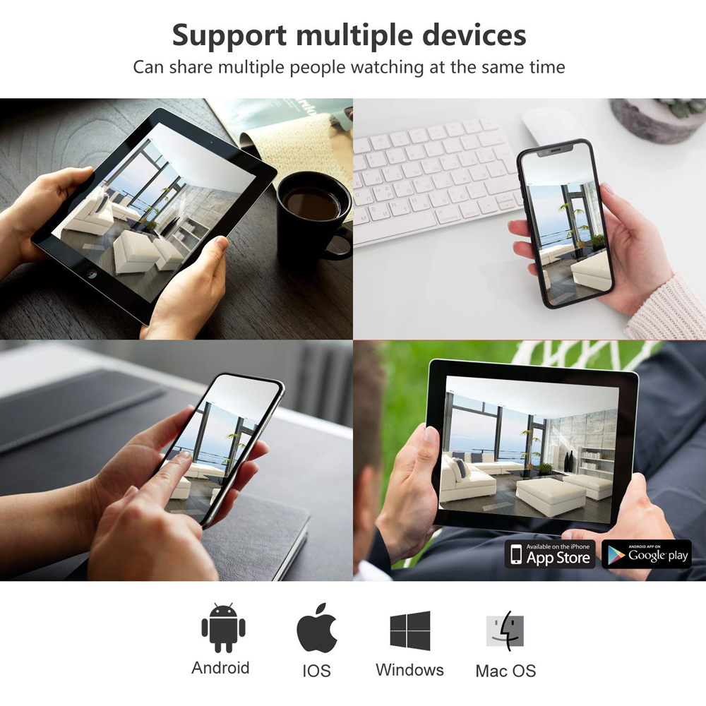 Panoramic View VR WiFi Camera V380 Pro 360 Degree CCTV - ido.lk