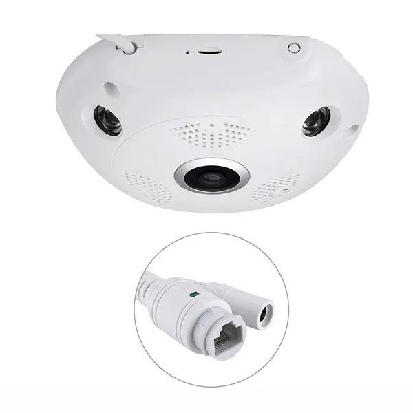 Panoramic View VR WiFi Camera V380 Pro 360 Degree CCTV - ido.lk